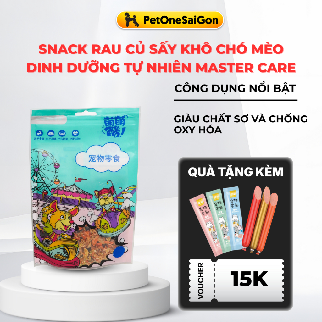 Snack Rau Củ Sấy Khô Chó Mèo MASTERCARE Cung Cấp Dinh Dưỡng Tự Nhiên ...