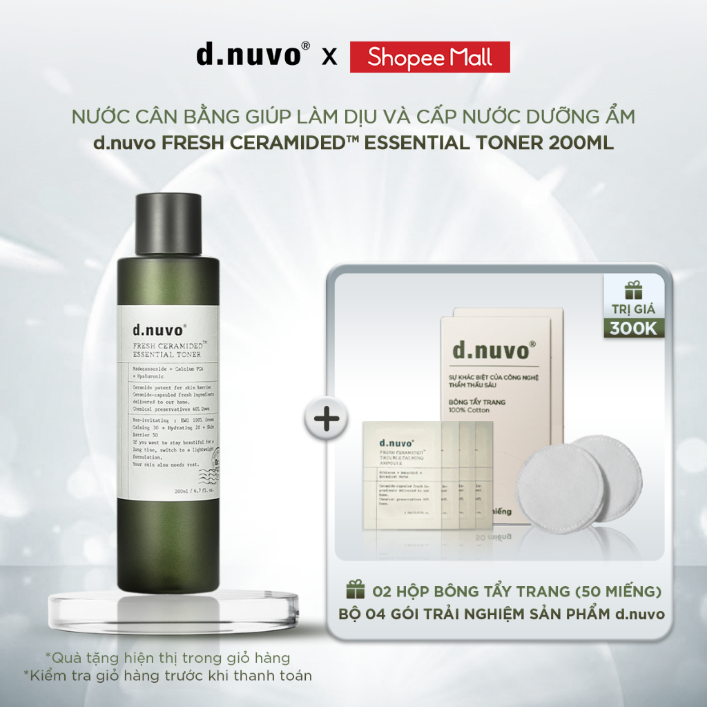 Nước Cân Bằng Làm Dịu Và Cấp Nước Dưỡng Ẩm d.nuvo Fresh Ceramided ...