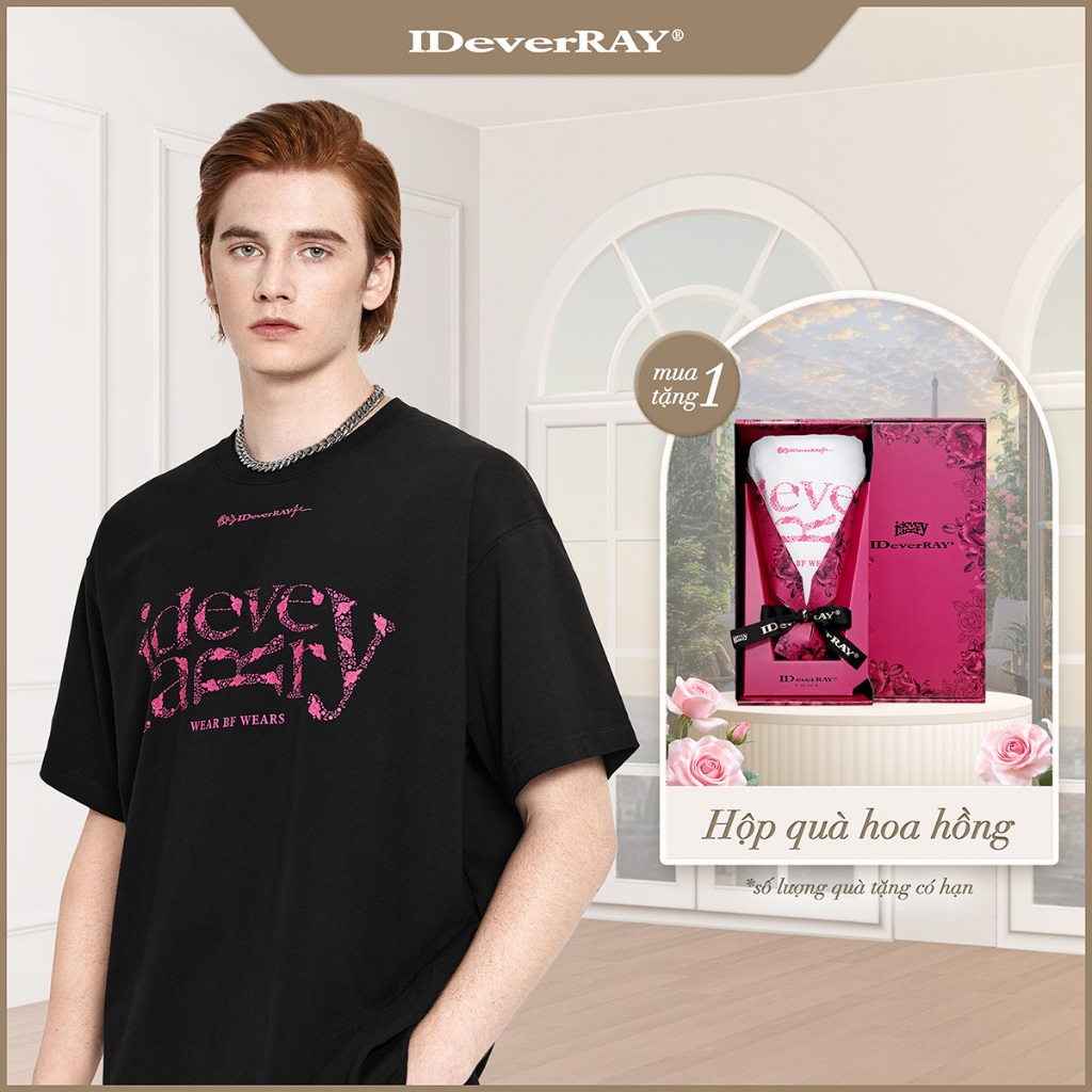 [HỘP HOA HỒNG] Áo thun unisex cao cấp chính hãng IDeverRAY [Darling ...