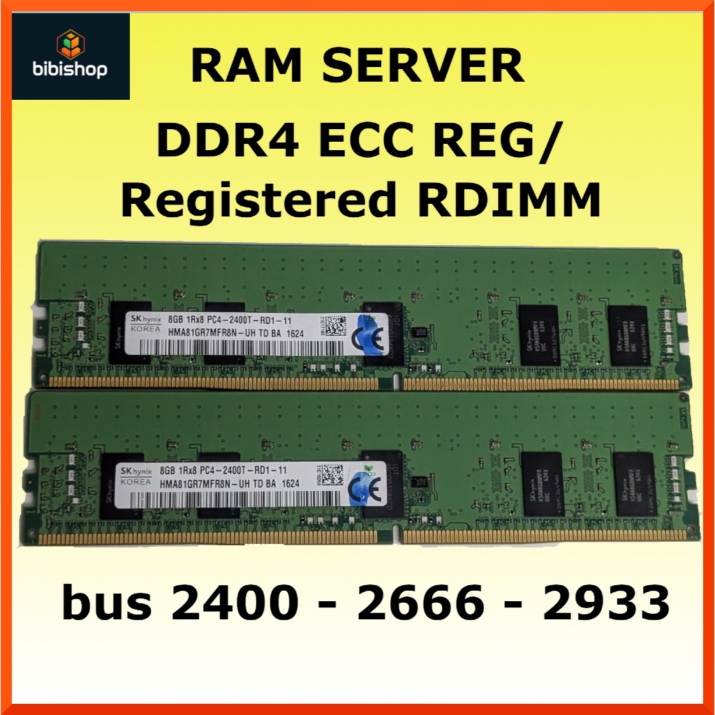 Ram server ecc Reg 8gb ddr4 bus 2400 (Ecc Registered Rdimm) | Shopee ...