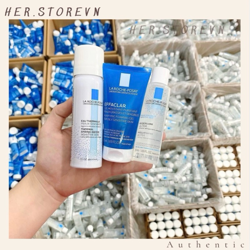 [Mini 50ml] La Roche Posay các loại gồm sửa rửa mặt, xịt khoáng, tẩy ...