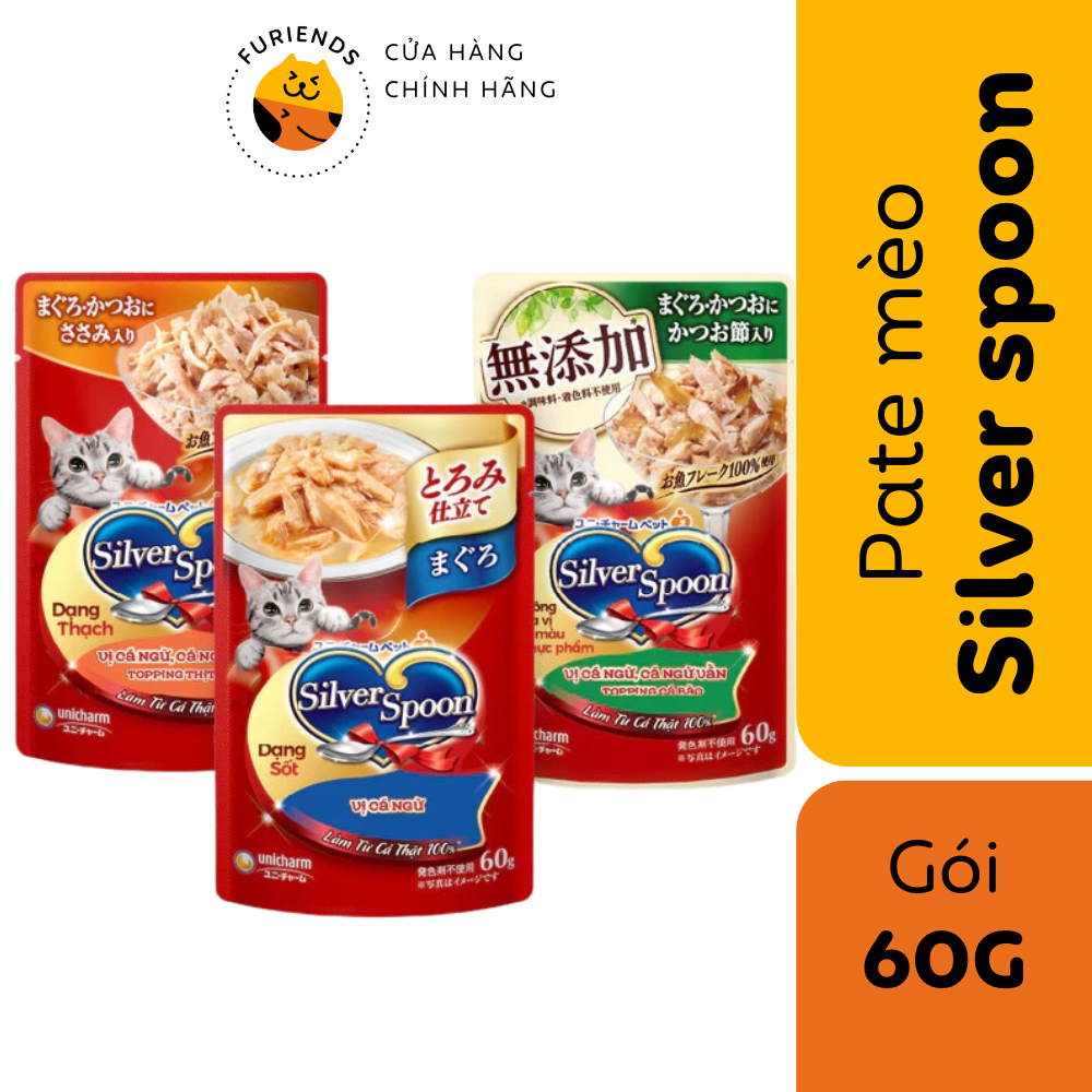 [HOẢ TỐC] Pate và súp thưởng cho mèo Silver Spoon hỗ trợ tiêu hoá, siêu ...
