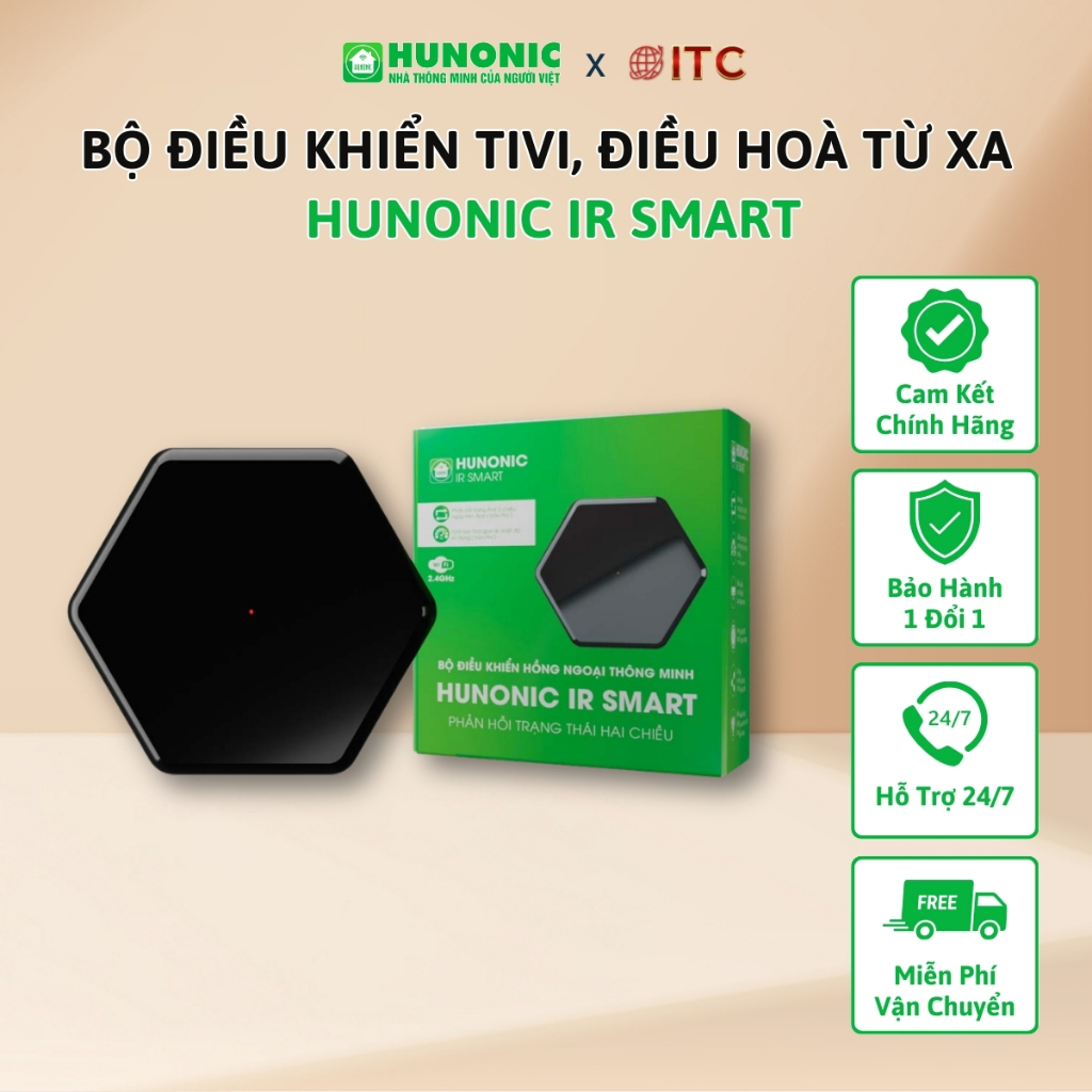 Bộ Điều khiển đa năng Tivi, Điều Hoà qua điện thoại, Hunonic IR Smart ...