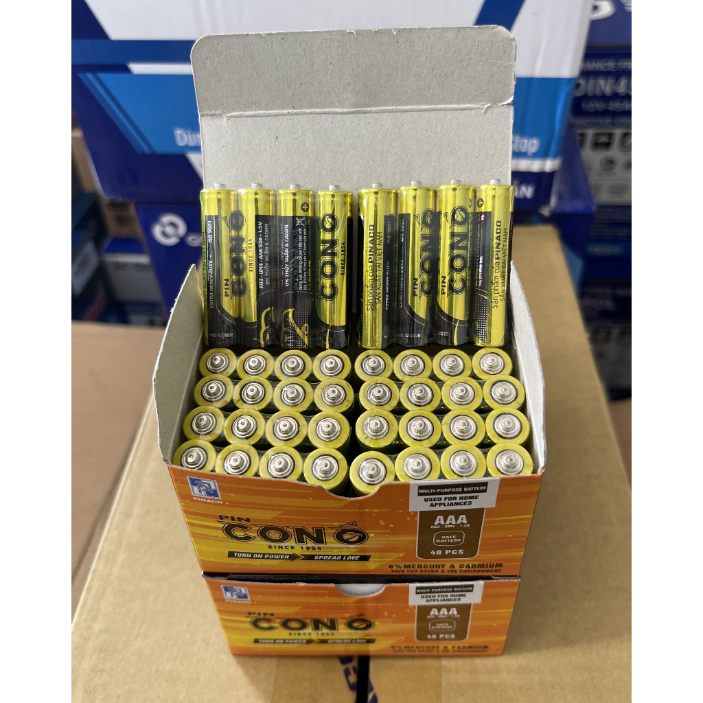 Pin Con Ó AAA/R03 Decal dùng remote - Hộp 40 viên | Shopee Việt Nam