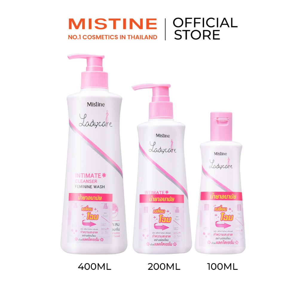 Dung dịch vệ sinh phụ nữ Mistine LadyCare 100ml - 200ml - 400ml | Shopee Việt Nam