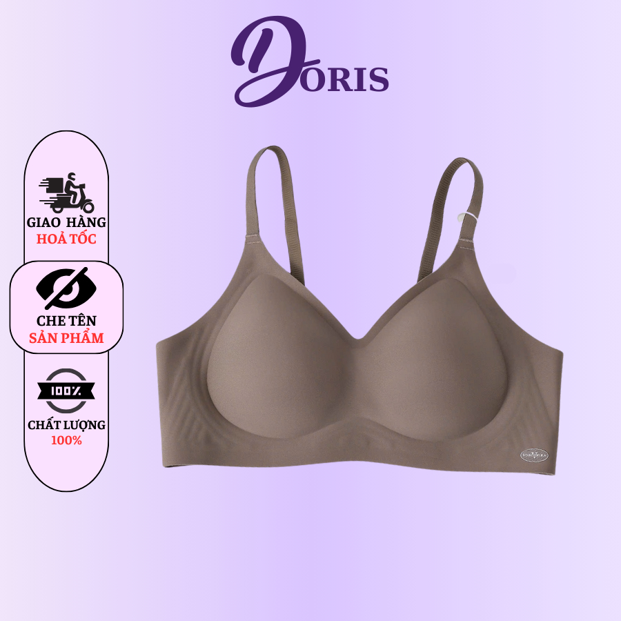 Áo Bra Su Nữ Nâng Vòng 1 Không Gọng Đệm Mút Mỏng Gom Quả Chống Xệ Che Mỡ Lưng DORIS 622 | Shopee ...