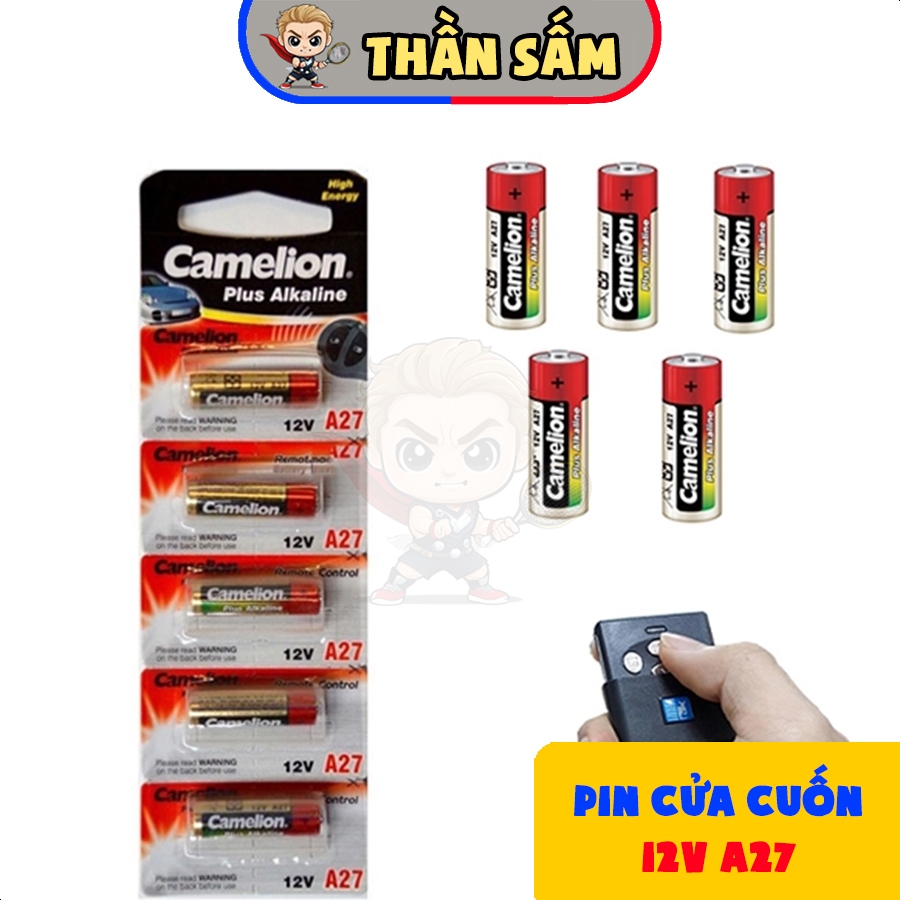 [Camelion] Pin 12V A27 Alkaline Điều Khiển Remote Cửa Cuốn Pin Chuông ...
