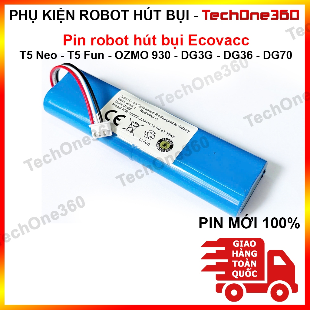Pin robot hút bụi Ecovacc T5 Neo - T5 Fun - OZMO 930 - DG3G - DG36 - DG70 - N8 | Shopee Việt Nam
