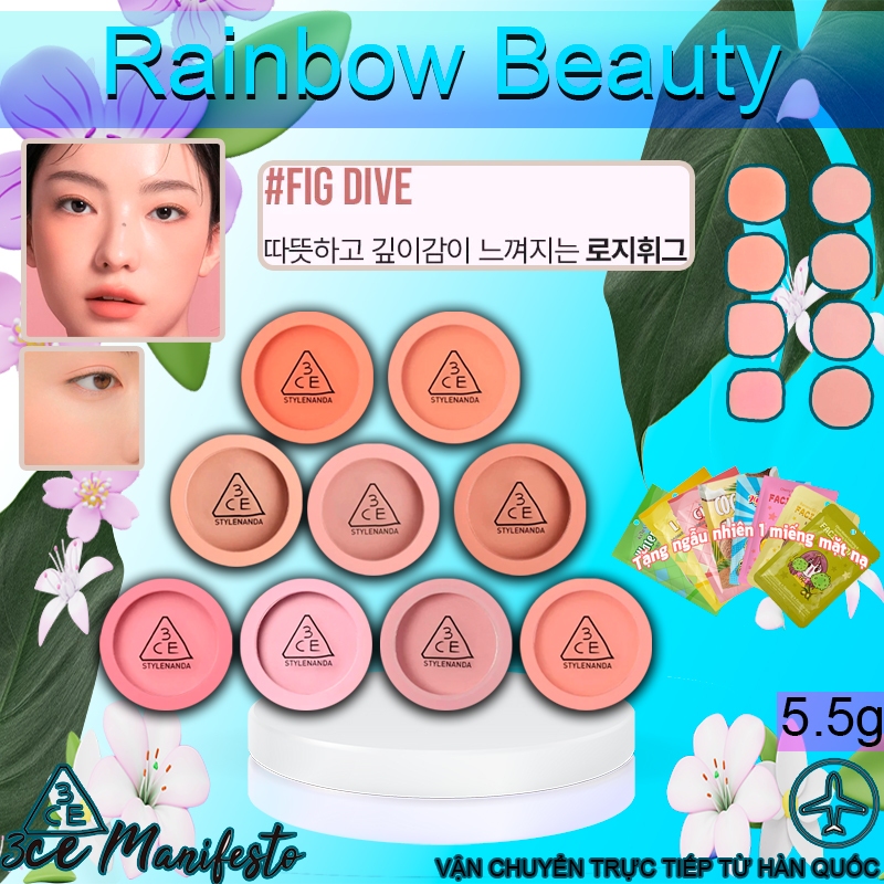 Phấn Má Hồng 3CE Stylenanda Mood Recipe Face Blush New Take Face ...
