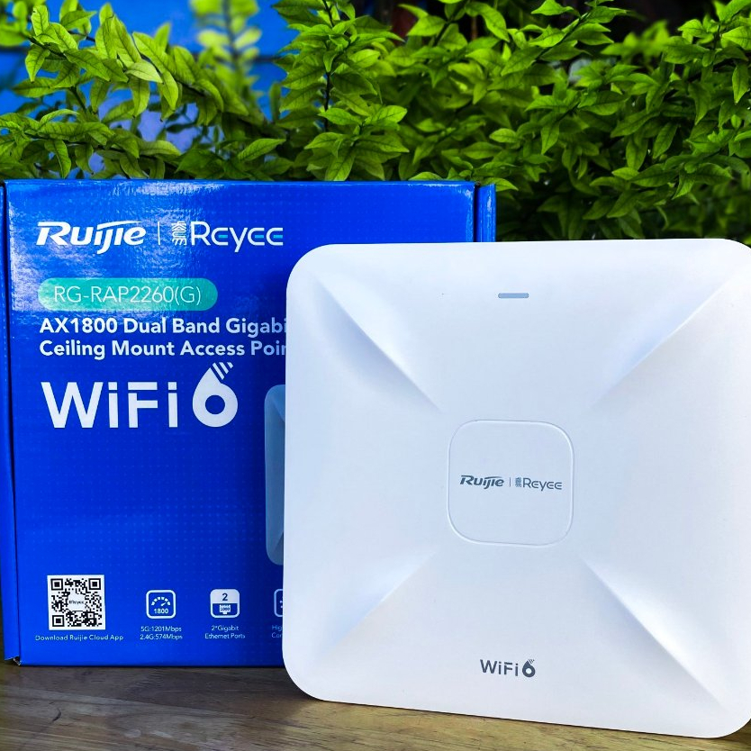 Bộ phát WiFi6 ốp trần Reyee RAP2260(G) 2260(G) 2260G LAN 1000M công ...
