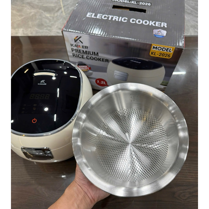 [ SALE] Nồi Cơm Tách Đường Điện Tử Kailer KL-2026 - Lòng Nồi Inox Vân ...