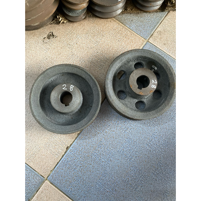 Buly ( pulley ) puly 2 rãnh A ; đường kính ngoài 120mm 130mm 150mm ...