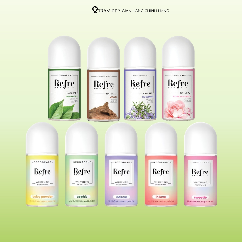 Lăn Khử Mùi Refre Hương Nước Hoa Whitening Perfume Deodorant (40ml ...