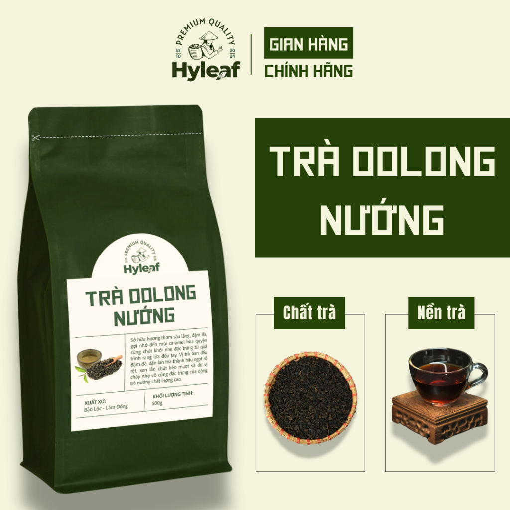 [Gói 500g] Trà Oolong Nướng Hyleaf -Trà Ô Long Bảo Lộc thượng hạng, đậm ...