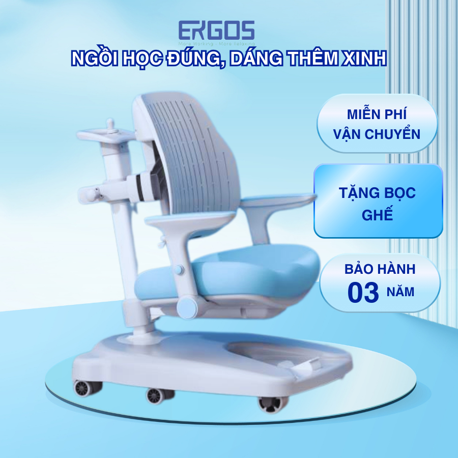 Ghế Học Sinh Thông Minh Chống Gù Chống Cận KAISER Y009 Điều Chỉnh Bằng ...