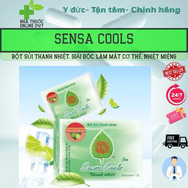 [ CHÍNH HÃNG ] Bột sủi Sensacool (hỗ trợ thanh nhiệt, bổ sung vitamin C ...
