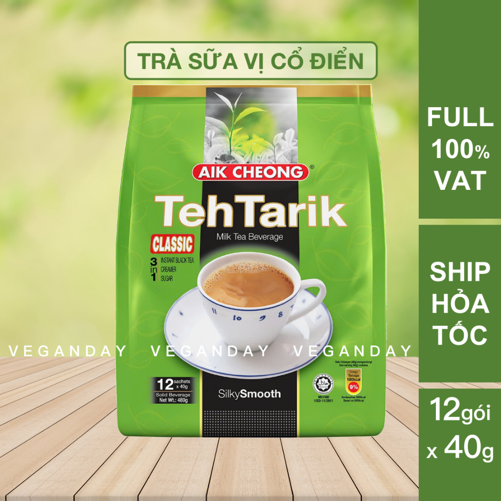 Trà Sữa Teh Tarik Vị Cổ Điển Aik Cheong Malaysia - Teh Tarik Classic 3 In 1 - 480g/456g | Shopee ...