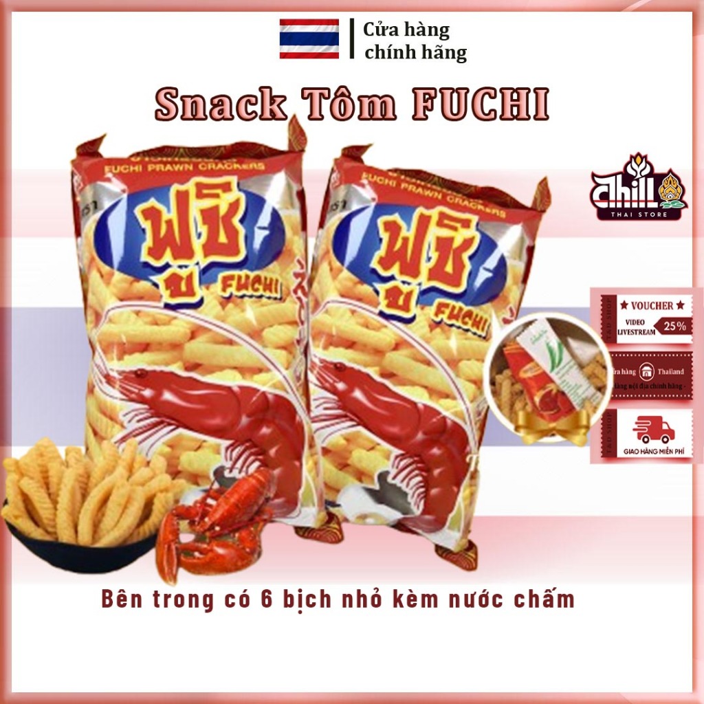Bim bim Snack Osi tôm FUCHI khổng lồ Thái Lan | Shopee Việt Nam