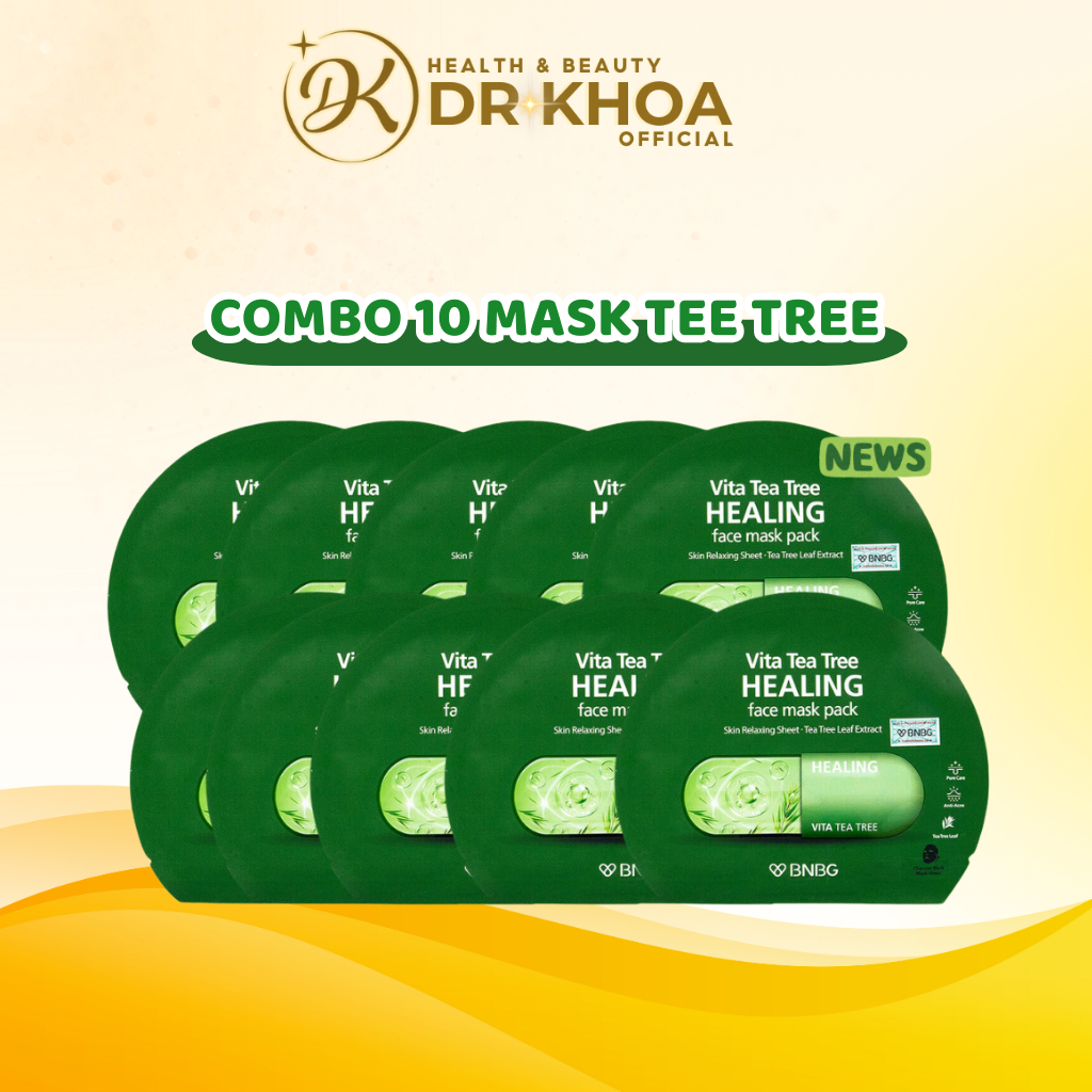 Combo 10 Miếng Mặt Nạ Tràm Trà BNBG Vita Tea Tree Healing Mask (30ml ...