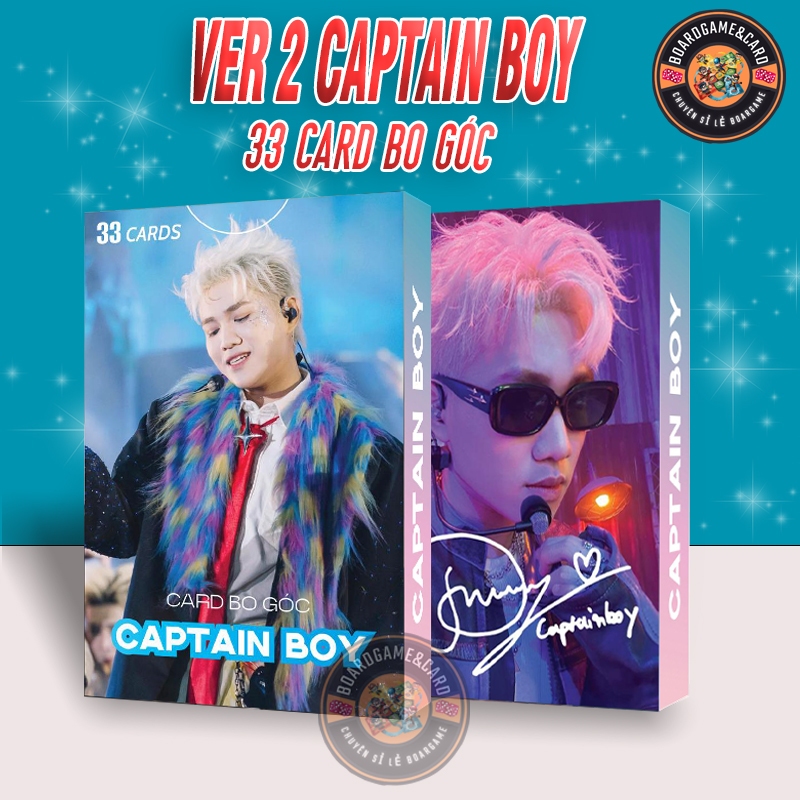 [VER 2] ẢNH CAPTAIN BOY ANH TRAI SAY HI Hộp 33 CARD Cao Cấp Có Chữ Ký ...