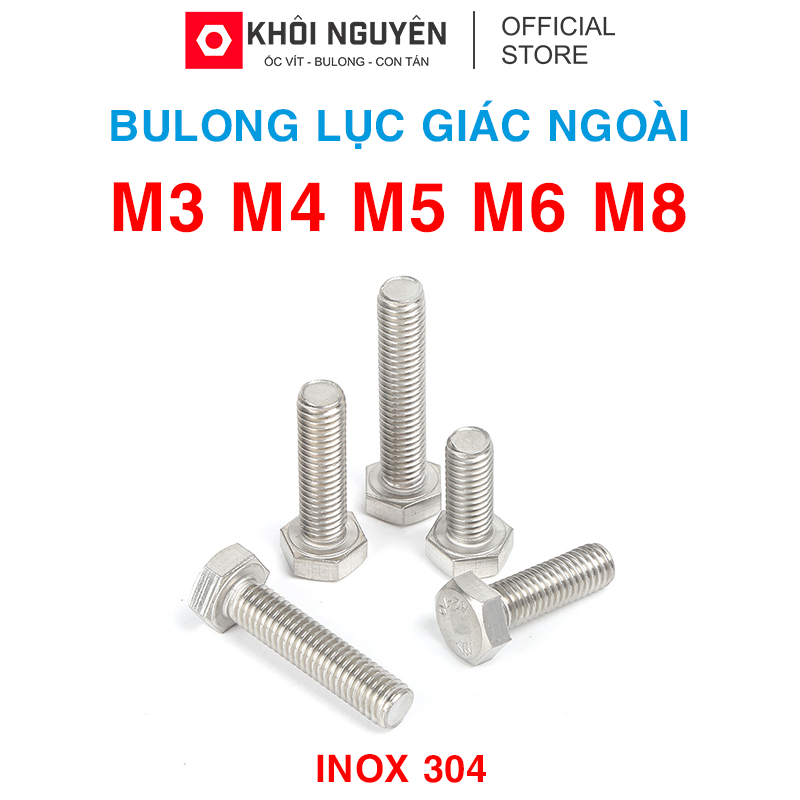 Bulong Lục Giác Ngoài INOX 304 Size M3 M4 M5 M6 M8 Dài Từ 10mm Cho Đến ...