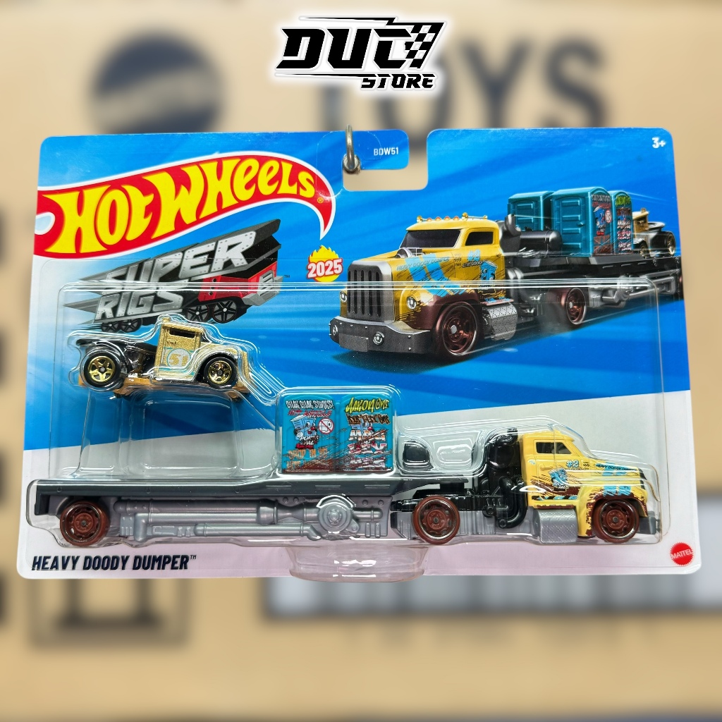 ducstore Xe mô hình JCM45 Hot Wheels Heavy Doody Dumper - Super Rigs | Shopee Việt Nam