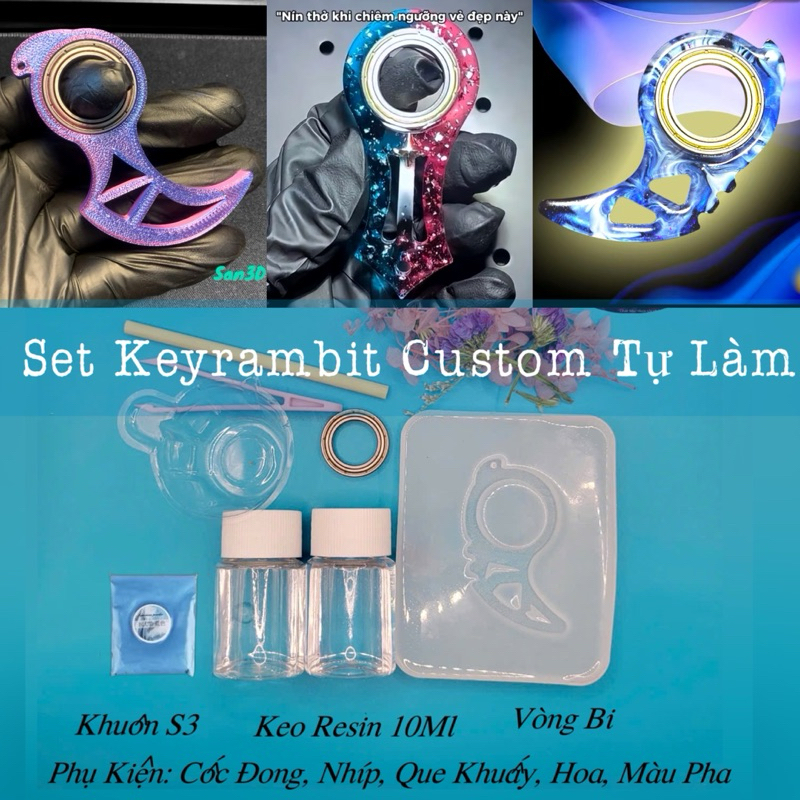 Keyrambit Custom. Combo keyrambit custom tự lm bằng keo resin đầy đủ ...