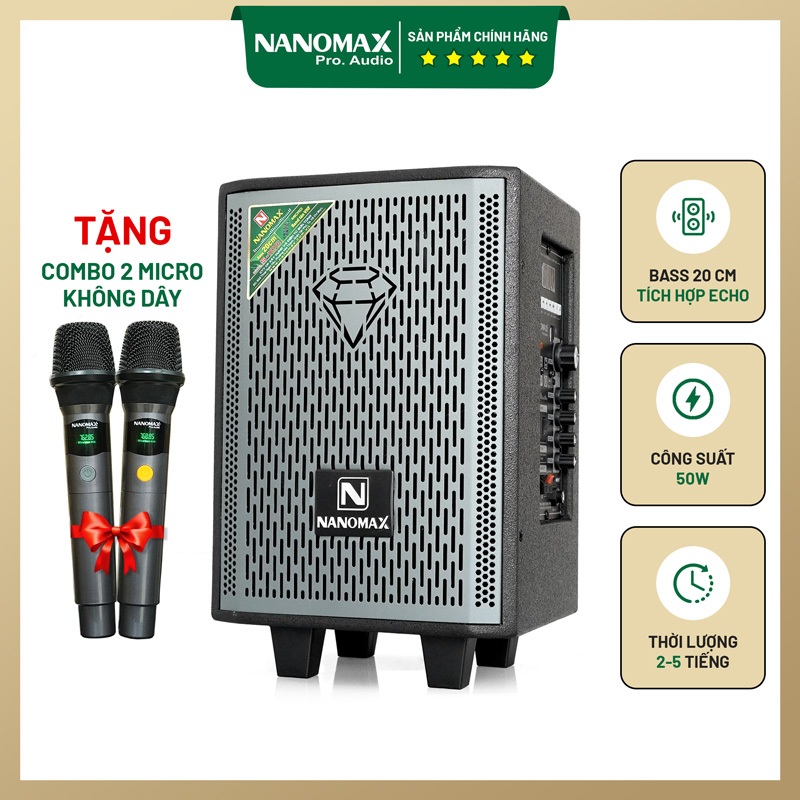 ( MỚI 2025 )Loa Kéo Karaoke Công Suất Lớn NANOMAX S-100,Loa Kéo Xách Tay Chính Hãng | Shopee ...