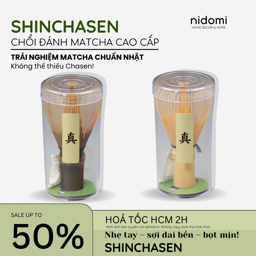 |nidomi| Chổi Shin Chasen/ Nidomi Modern Whisk chổi đánh Matcha cao cấp ...