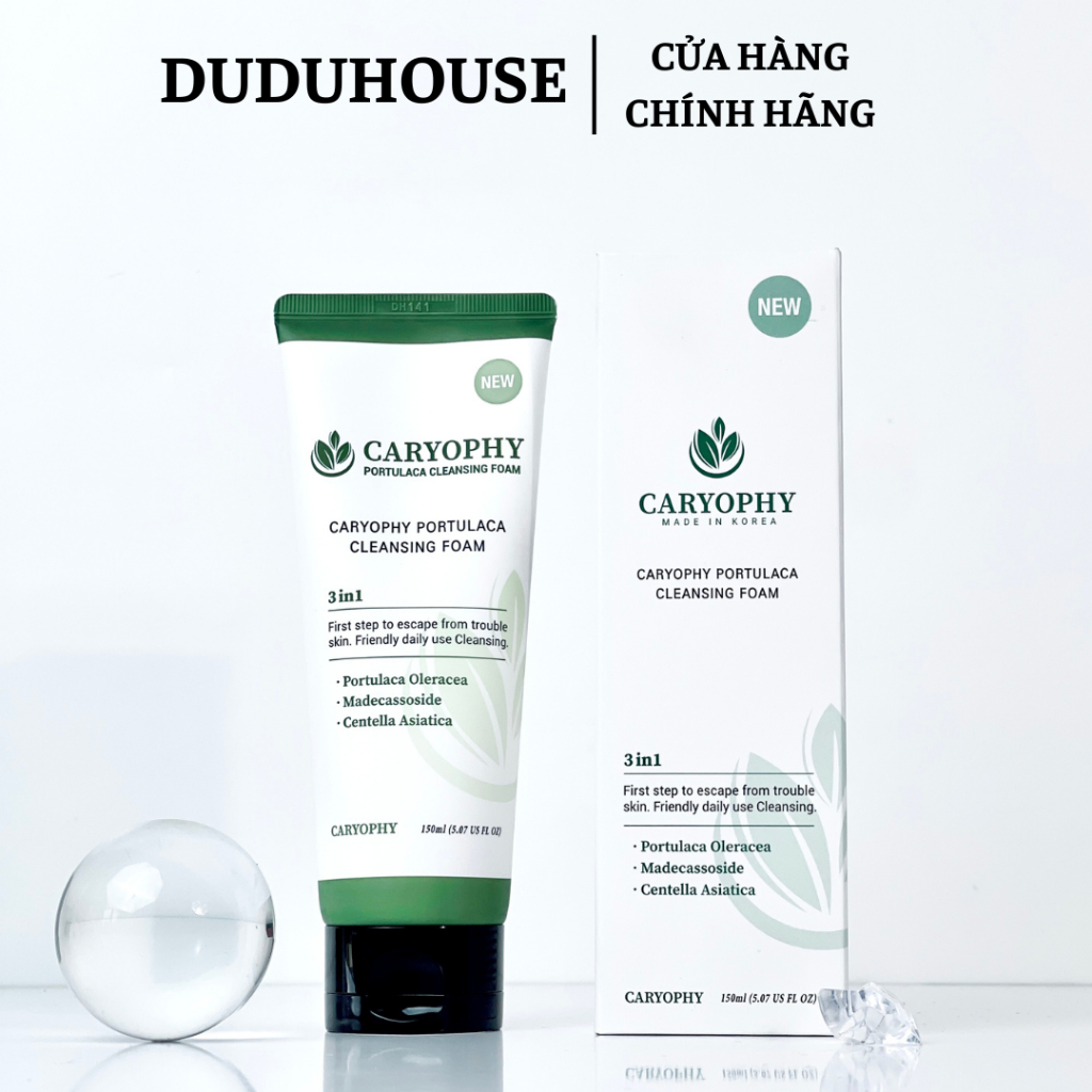 (Hàng Công TY) Sữa Rửa Mặt Caryophy Portulaca Cleansing Foam Ngăn Ngừa ...