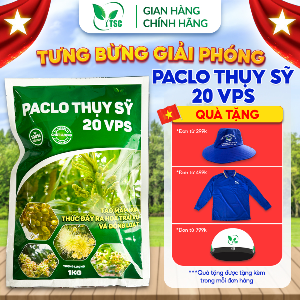 Phân Bón Paclo Thụy Sỹ 20VPS, Thúc Đẩy Ra Hoa Trái Vụ, Đồng Loạt, Phân ...