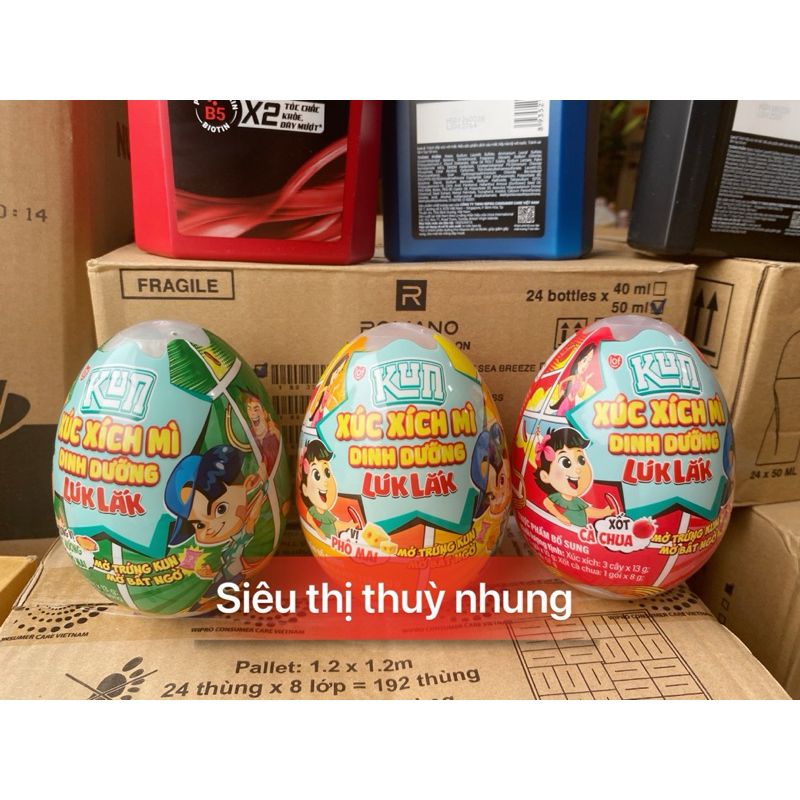 trứng khổng lồ xúc xích mì dinh dưỡng kun LUCLAK | Shopee Việt Nam