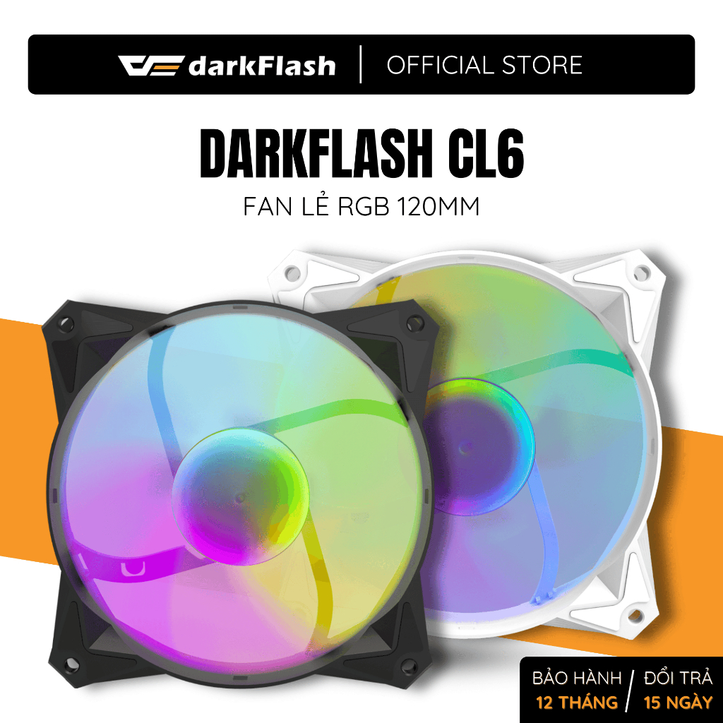 Fan Tản Nhiệt PC LED RGB Darkflash CL6 Quạt Tản Nhiệt Vỏ Máy Tính Fan ...