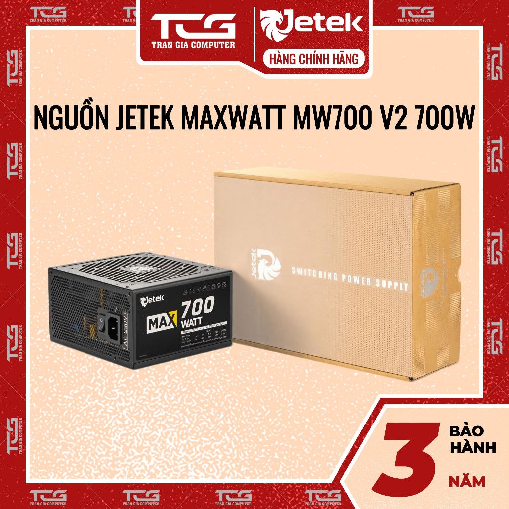 Nguon PSU Jetek MaxWatt MW700 V2 700W - Bảo Hành 36 Tháng | Shopee Việt Nam