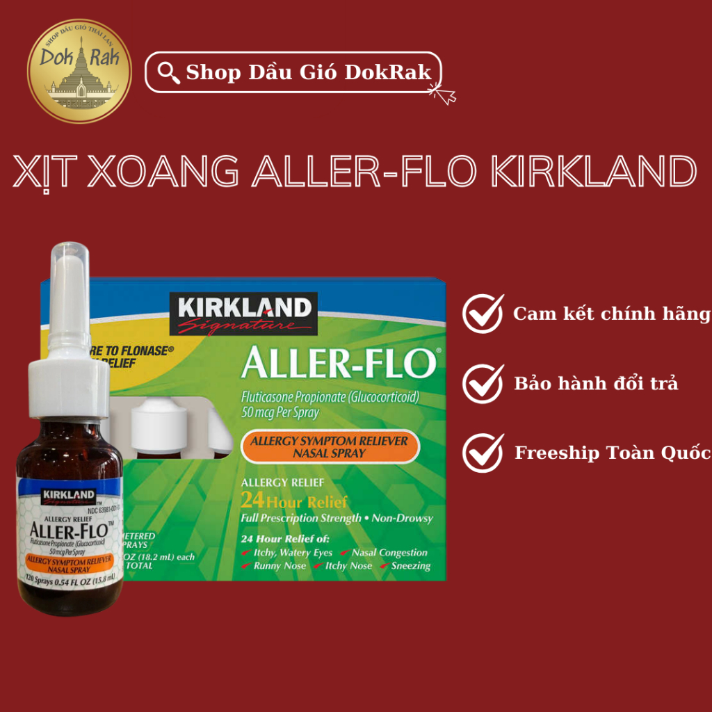 [CHÍNH HÃNG] Xịt xoang mũi Kirkland Signature Aller-Flo 18.2ml giảm ...