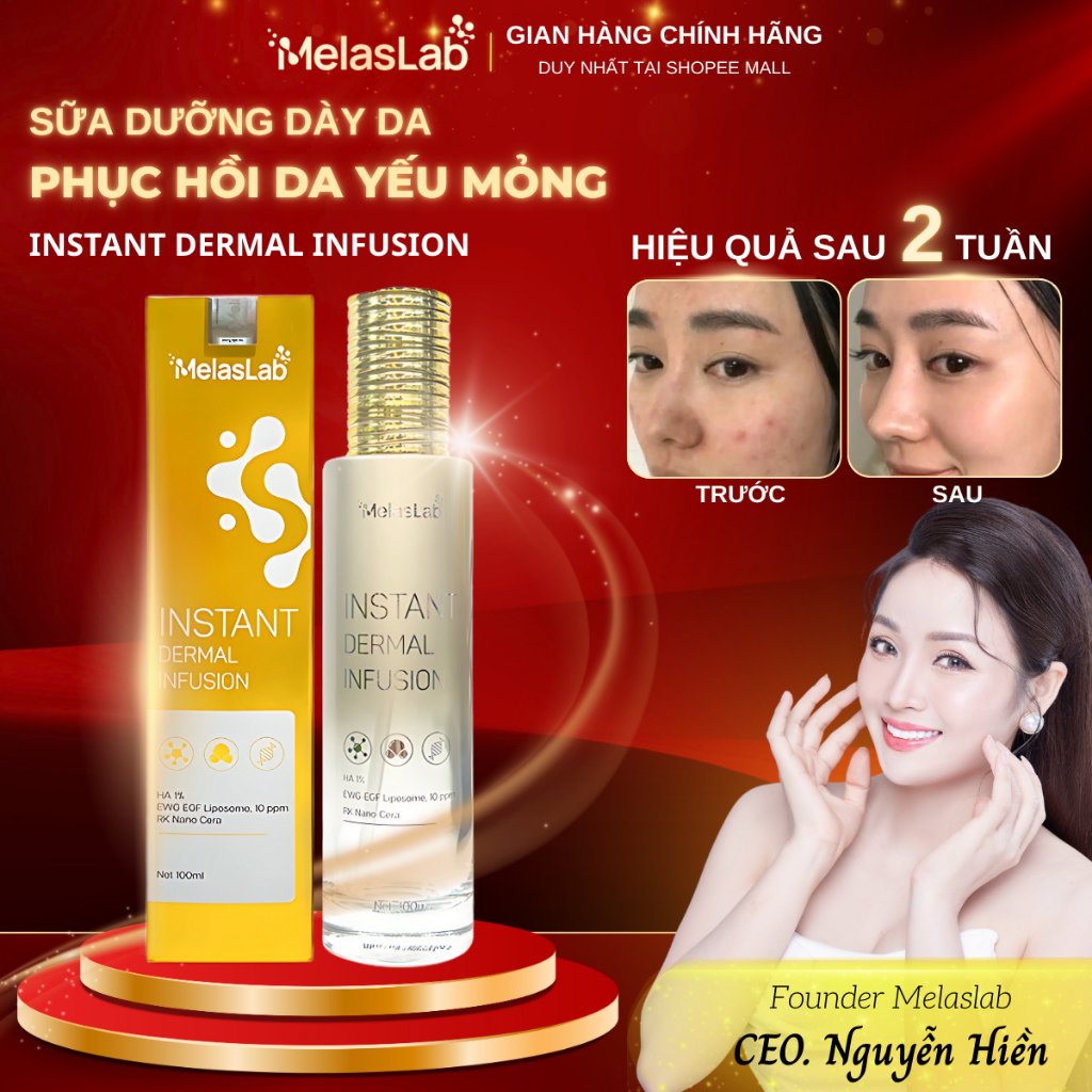 [CHÍNH HÃNG] Sữa dưỡng dày da MELASLAB Instant Dermal Infusion phục hồi da cấp ẩm dưỡng da chắc ...