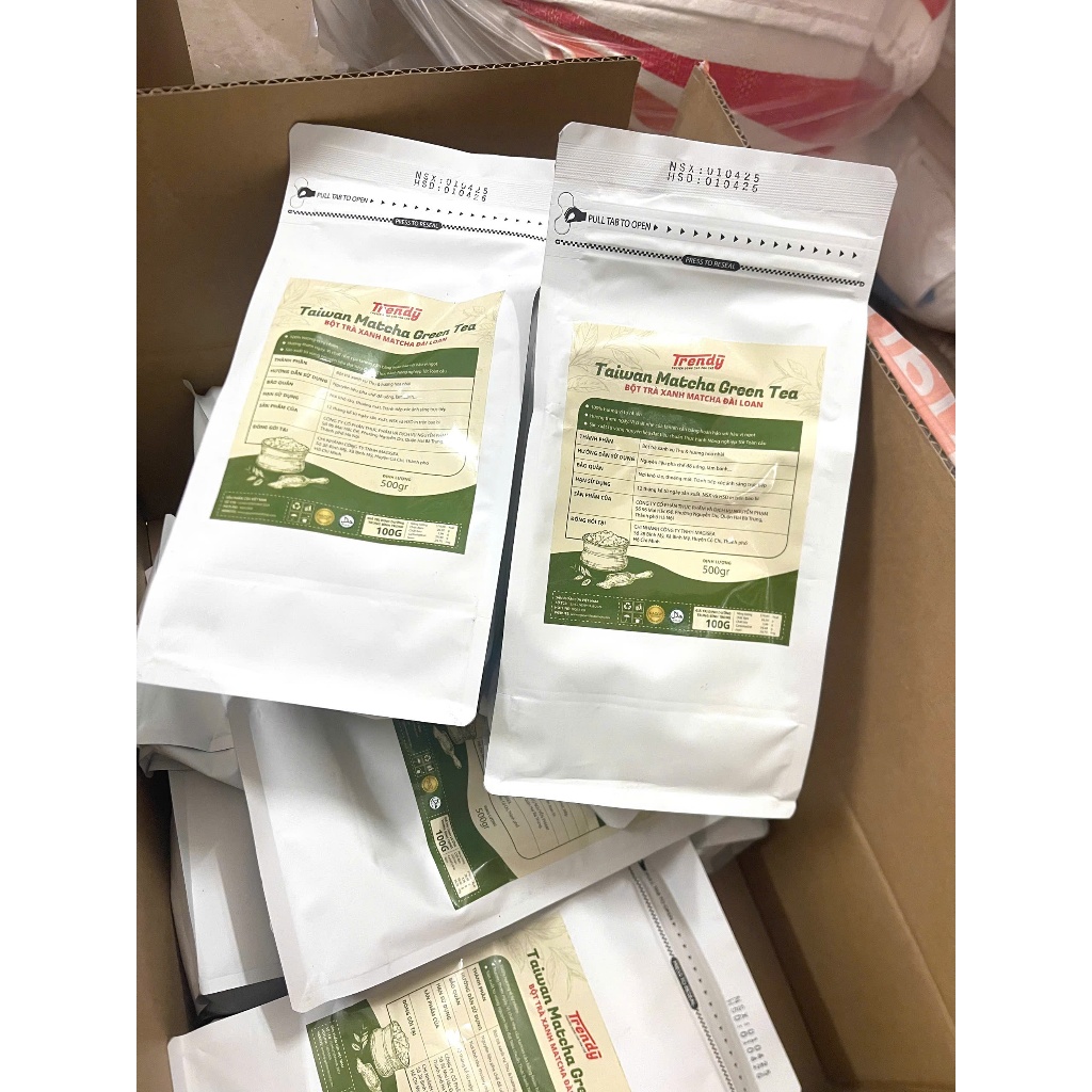 Bột Matcha đài Loan Trendy gói 500g ( trà xanh ) | Shopee Việt Nam