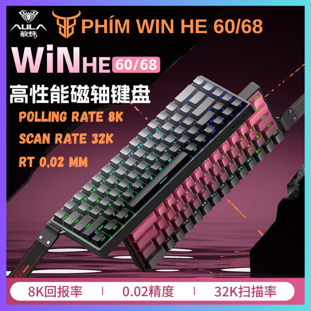 [SALE GIÁ SỐC] Bàn Phím Cơ Gaming AULA WIN60 | WIN68 HE | Rapid Trigger ...