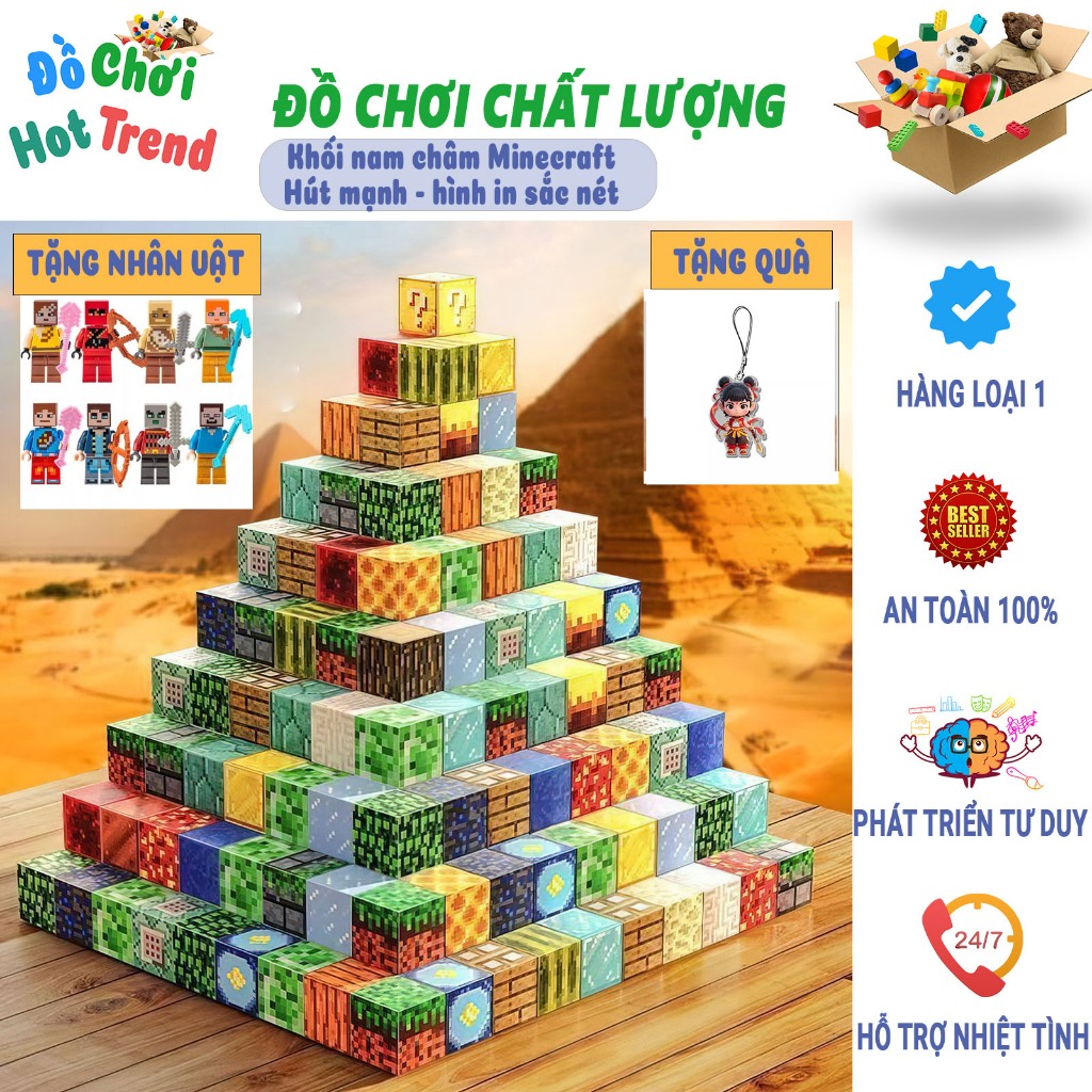 Khối Nam Châm Minecraft Khối Xây Dựng Mô Hình Giáo Dục Cho Trẻ Em ...