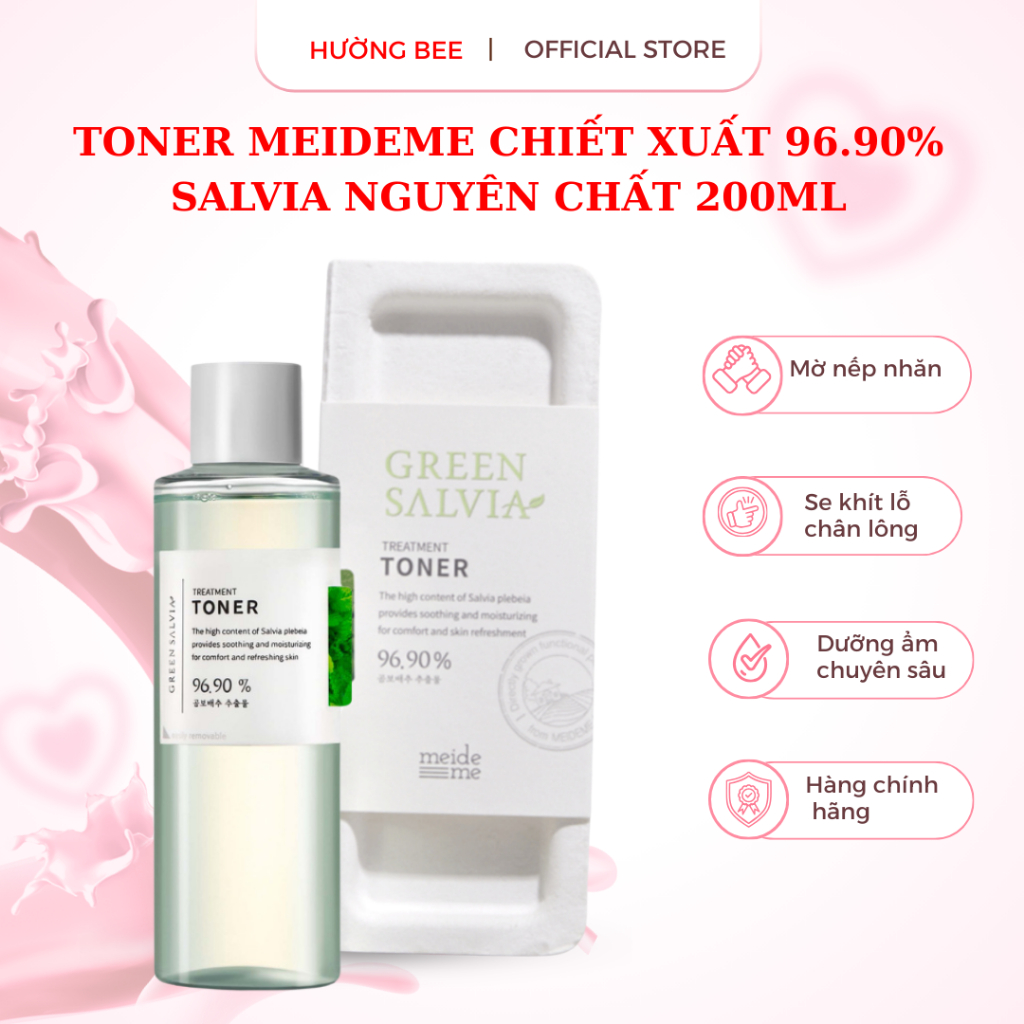 [CTY] Toner Meideme Chiết Xuất 96.90% Salvia Nguyên Chất 200ml | Shopee ...