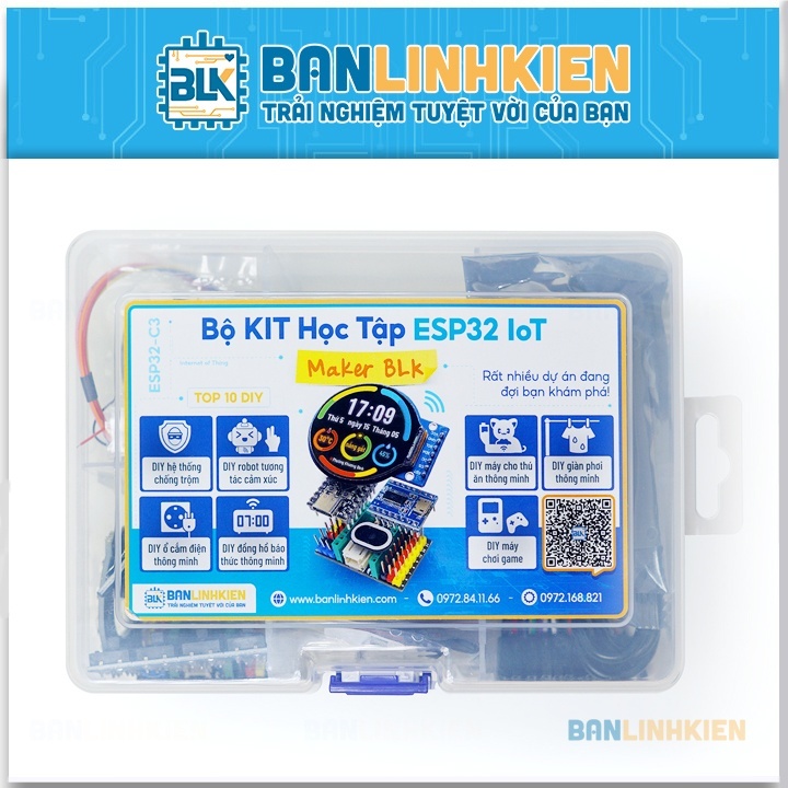 [Tặng Bộ TL Code Mẫu] Bộ KIT Học Tập ESP32 IOT Maker BLK MÃ LK_16979 | Shopee Việt Nam