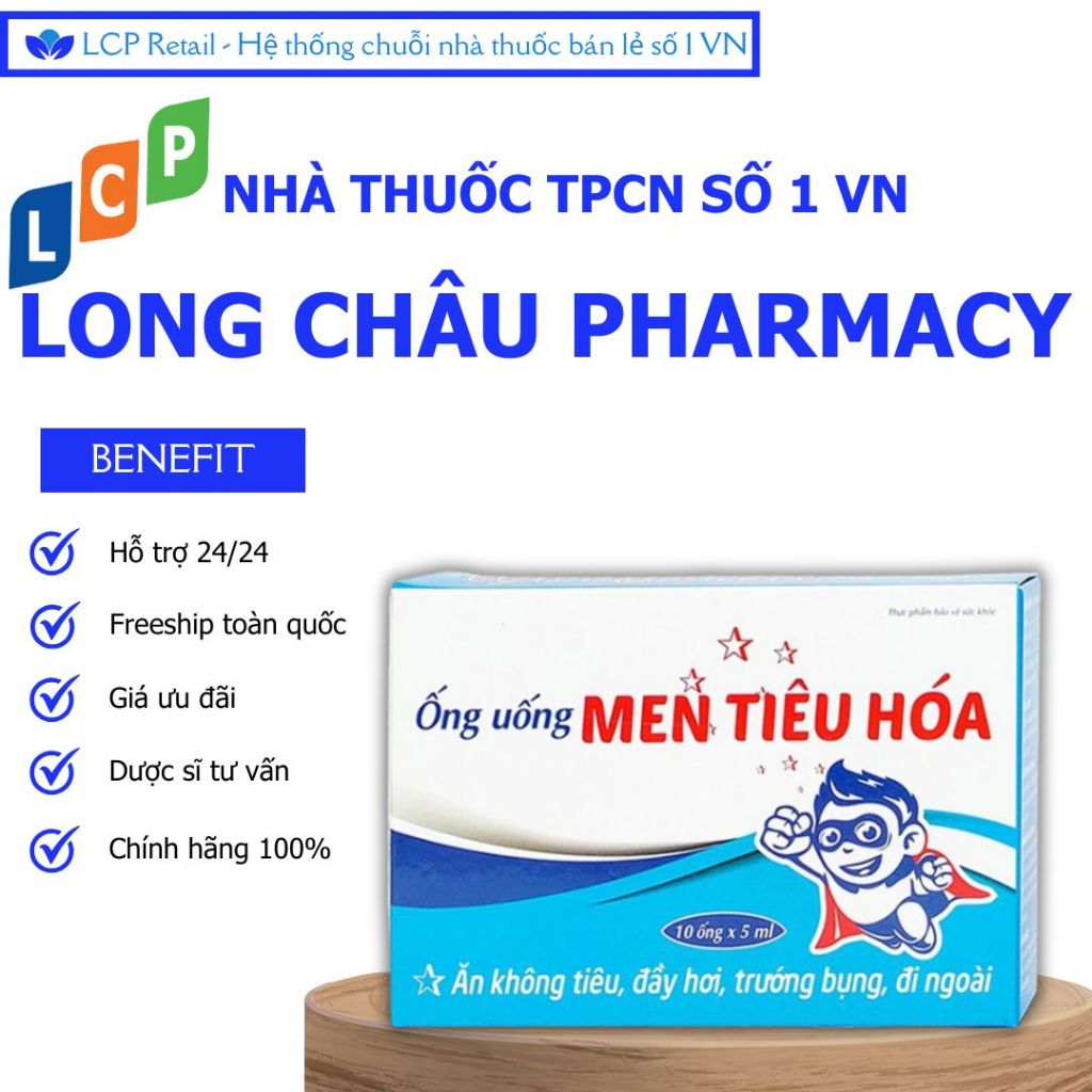 Ống uống Men Tiêu Hóa Kingphar hỗ trợ tiêu hóa, thích hợp cho người đầy ...