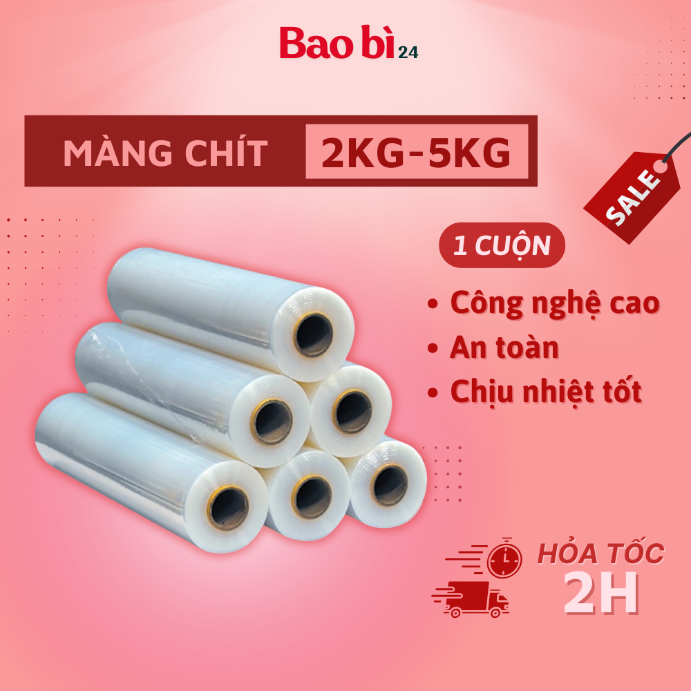 Màng PE, Màng chít quấn hàng khổ 50cm nặng 2kg,5kg lõi mỏng 0.5kg - Siêu dai - Baobi24 | Shopee ...