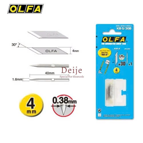 Hộp lưỡi dao OLFA KB-5/30B cắt thủ công của Nhật (30 lưỡi dao + 1 kim) | Shopee Việt Nam