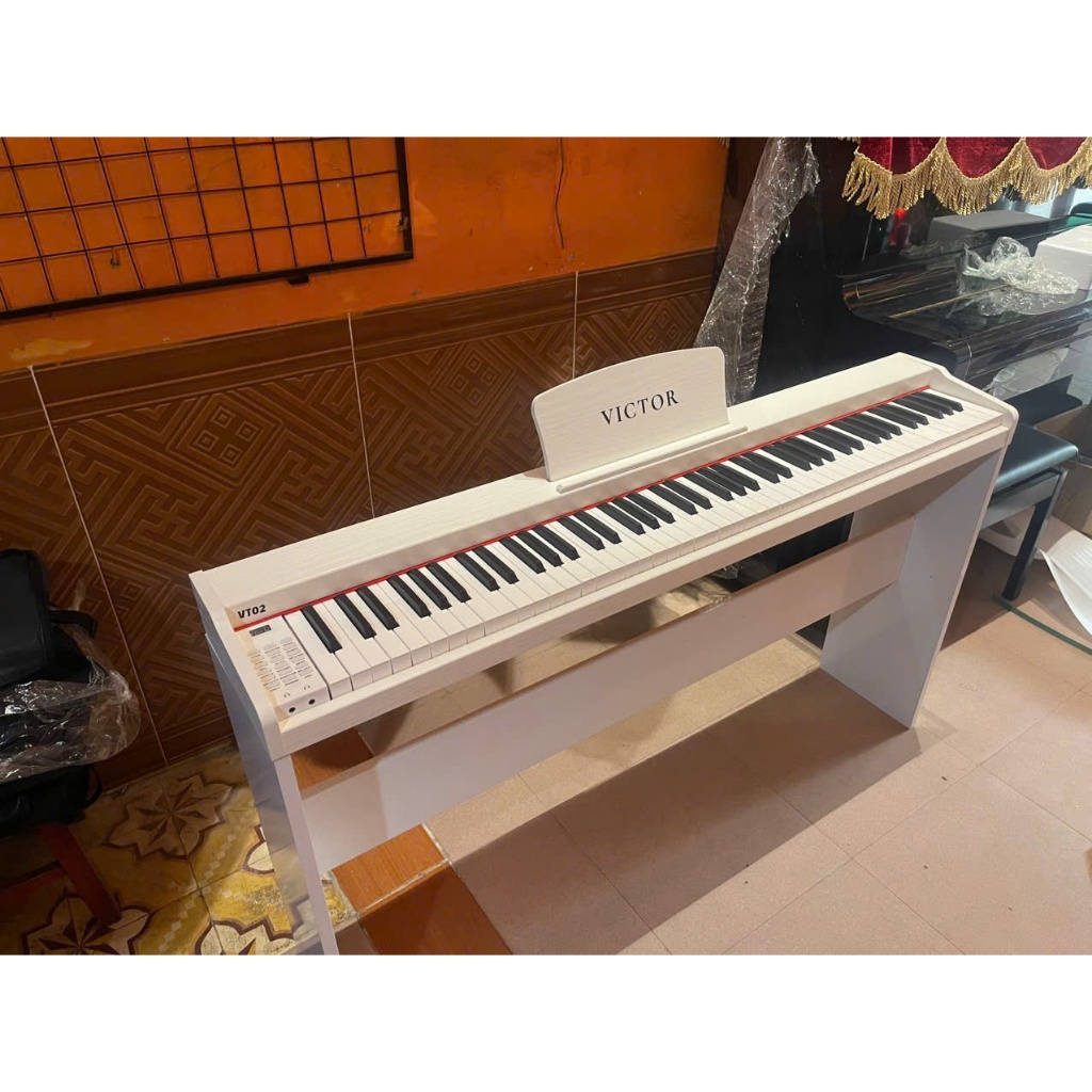 Đàn Piano Điện VicTor VT02 Phiên Bản 2026 - Đủ 88 Phím Đàn Gỗ Chất ...