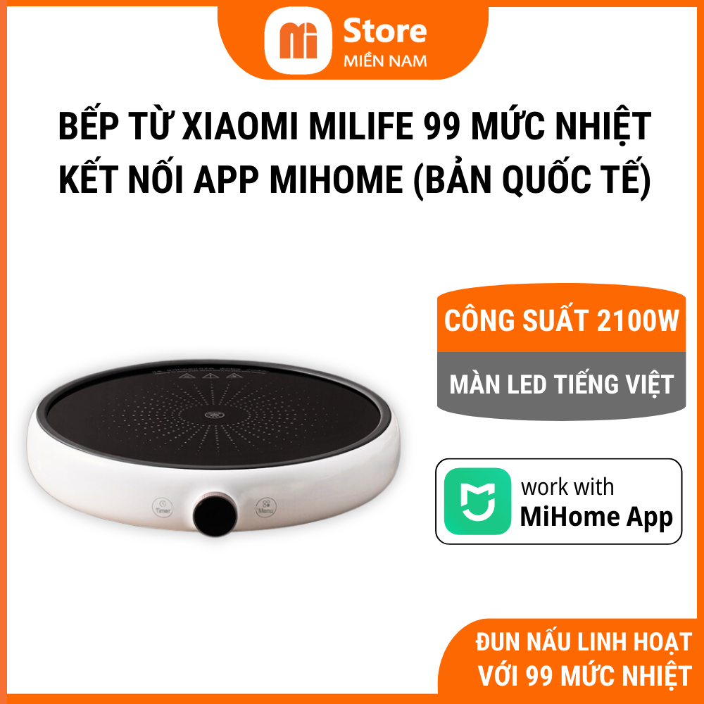 Bếp từ miLife với 99 mức nhiệt Bản quốc tế kết nối điểu khiển trên App ...