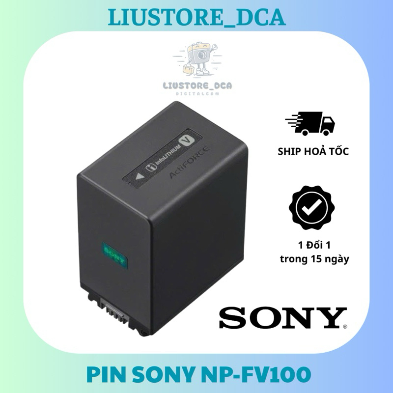 Pin sạc Sony NP-FV100 tương thích với nhiều dòng máy quay Sony Handycam ...