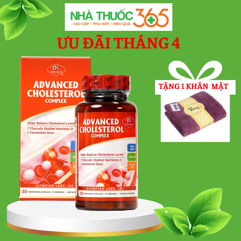 Viên Uống Hỗ Trợ Giảm Mỡ Máu OLYMPIAN LABS Advanced Cholesterol Complex ...