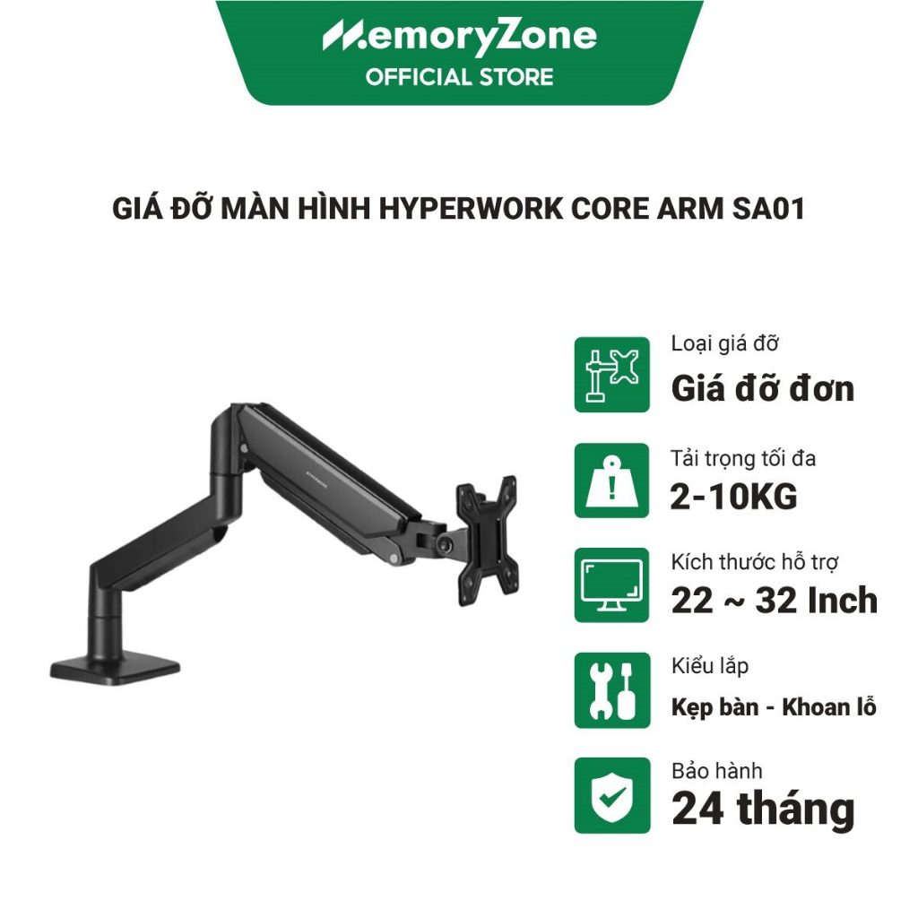 Giá đỡ màn hình HyperWork Core Arm SA01 | Shopee Việt Nam