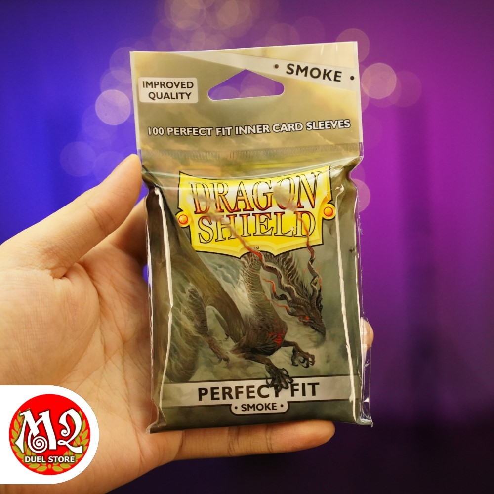 Bọc bài Standard Size Dragon Shield - Perfect Fit - SMOKE 100 Clear ...